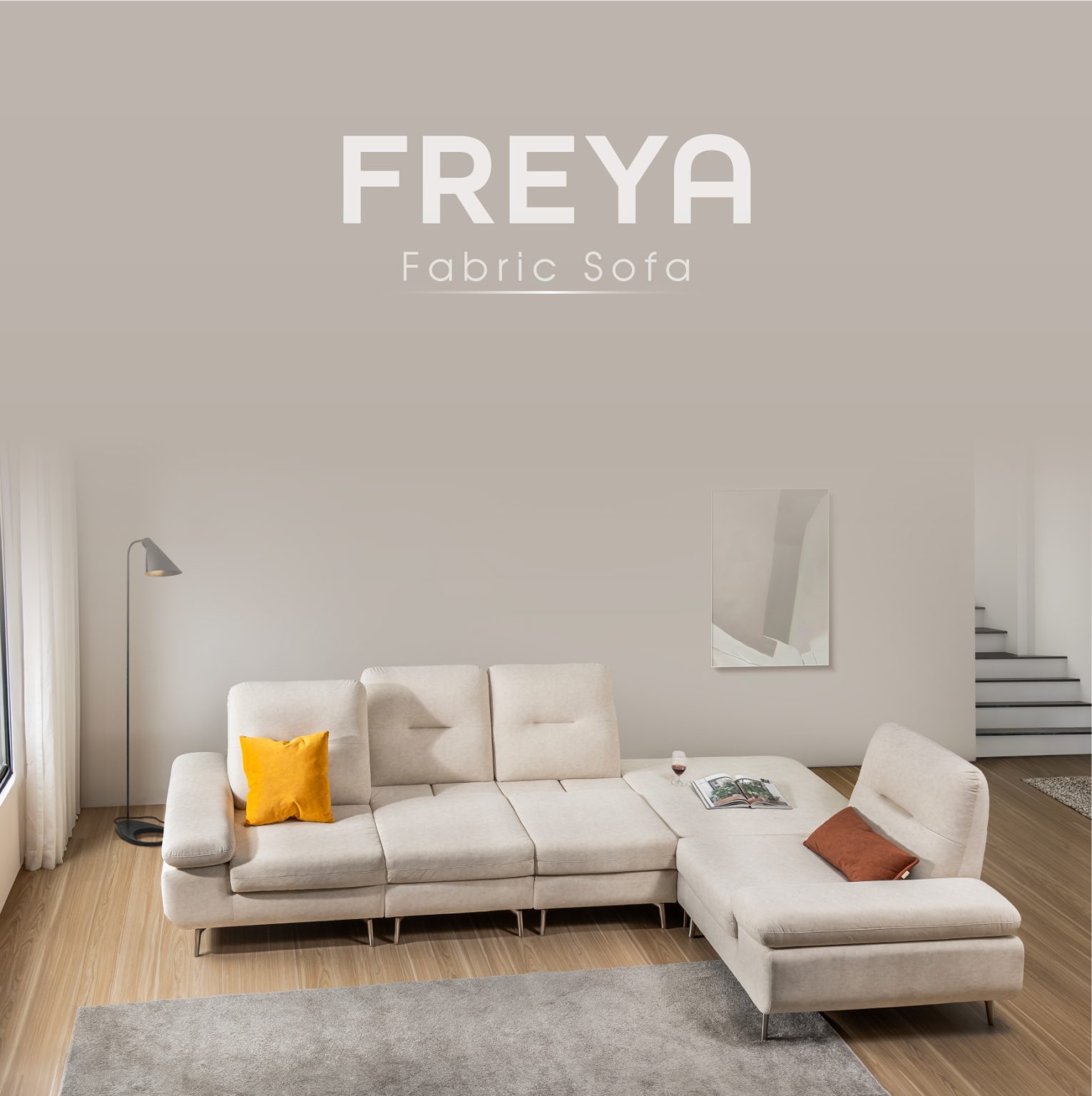 Sofa Freya 5 chỗ - 장인가구 - Nội Thất Hàn Quốc