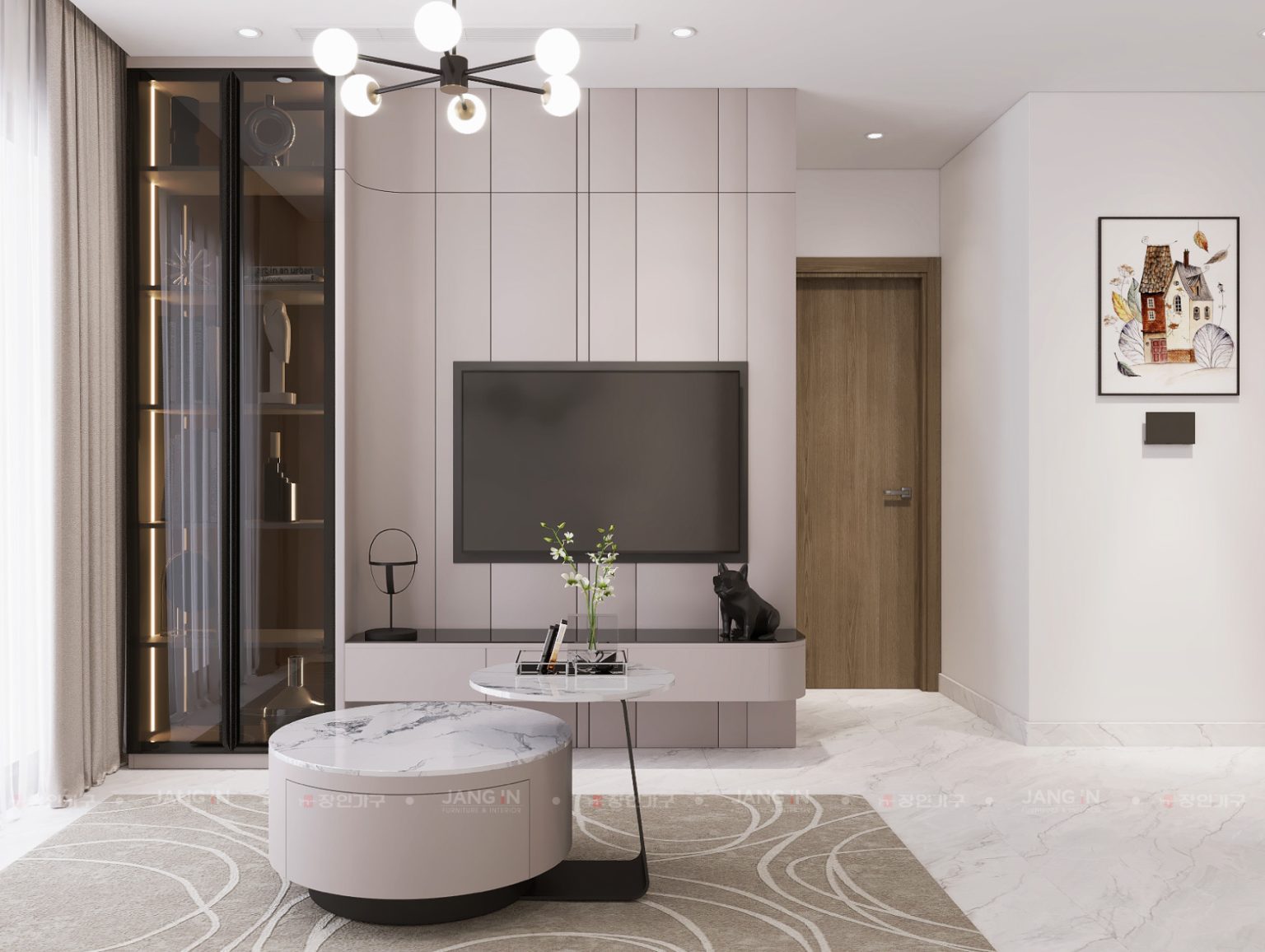 Căn hộ The Beverly Vinhome Grand Park (2PN) - 장인가구 - Nội Thất Hàn Quốc